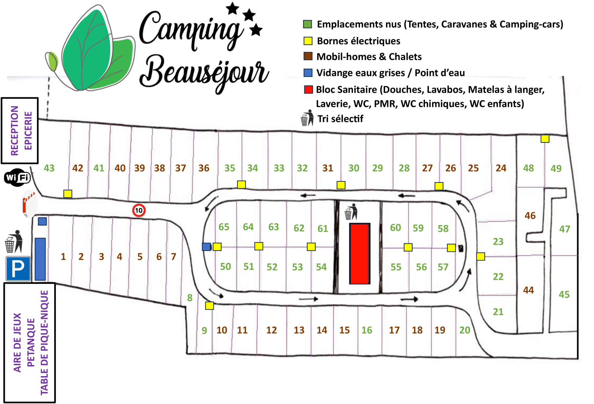 Plan du Camping – Camping BeauSéjour
